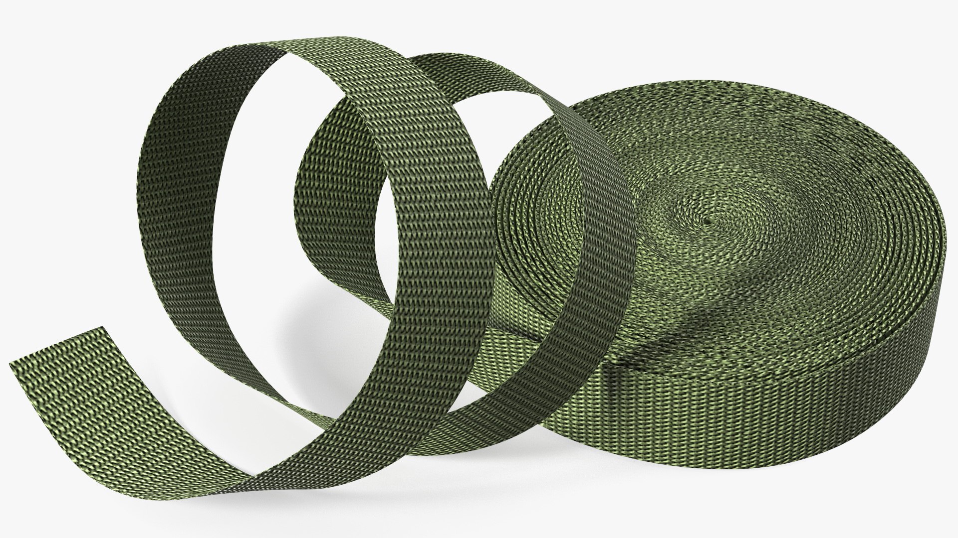 3D Heavy Duty Webbing Belt Strap Green - TurboSquid 1841334