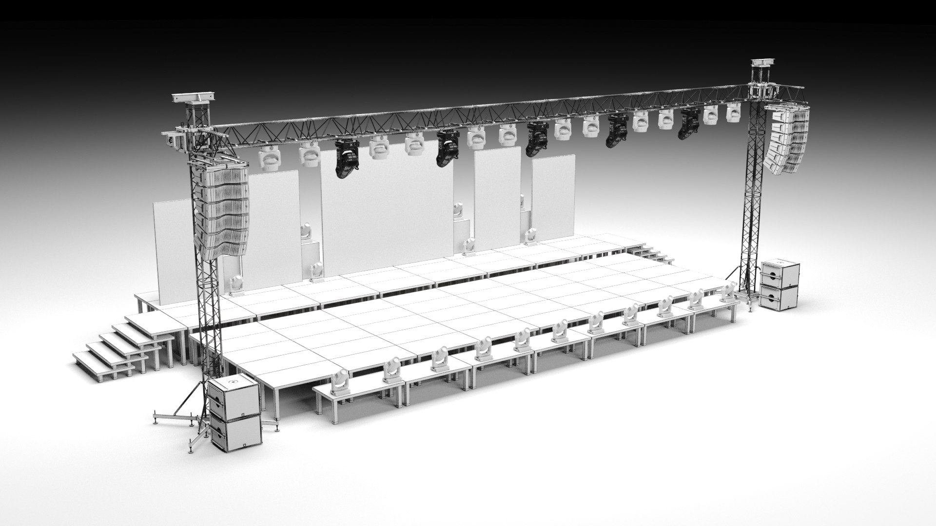 3D Stage Set Design Model - TurboSquid 2123809