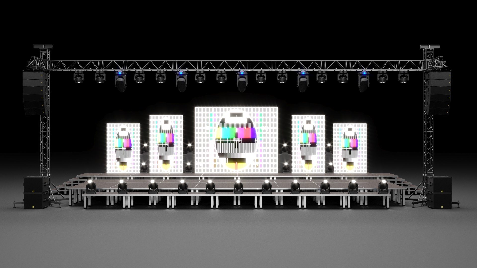 3D Stage Set Design Model - TurboSquid 2123809