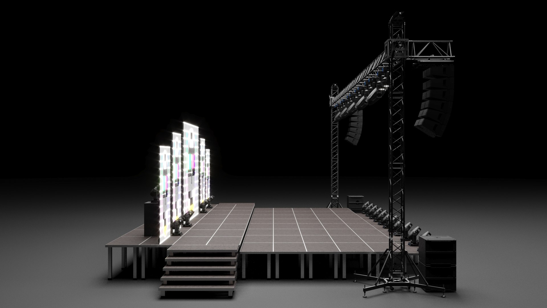 3D Stage Set Design Model - TurboSquid 2123809