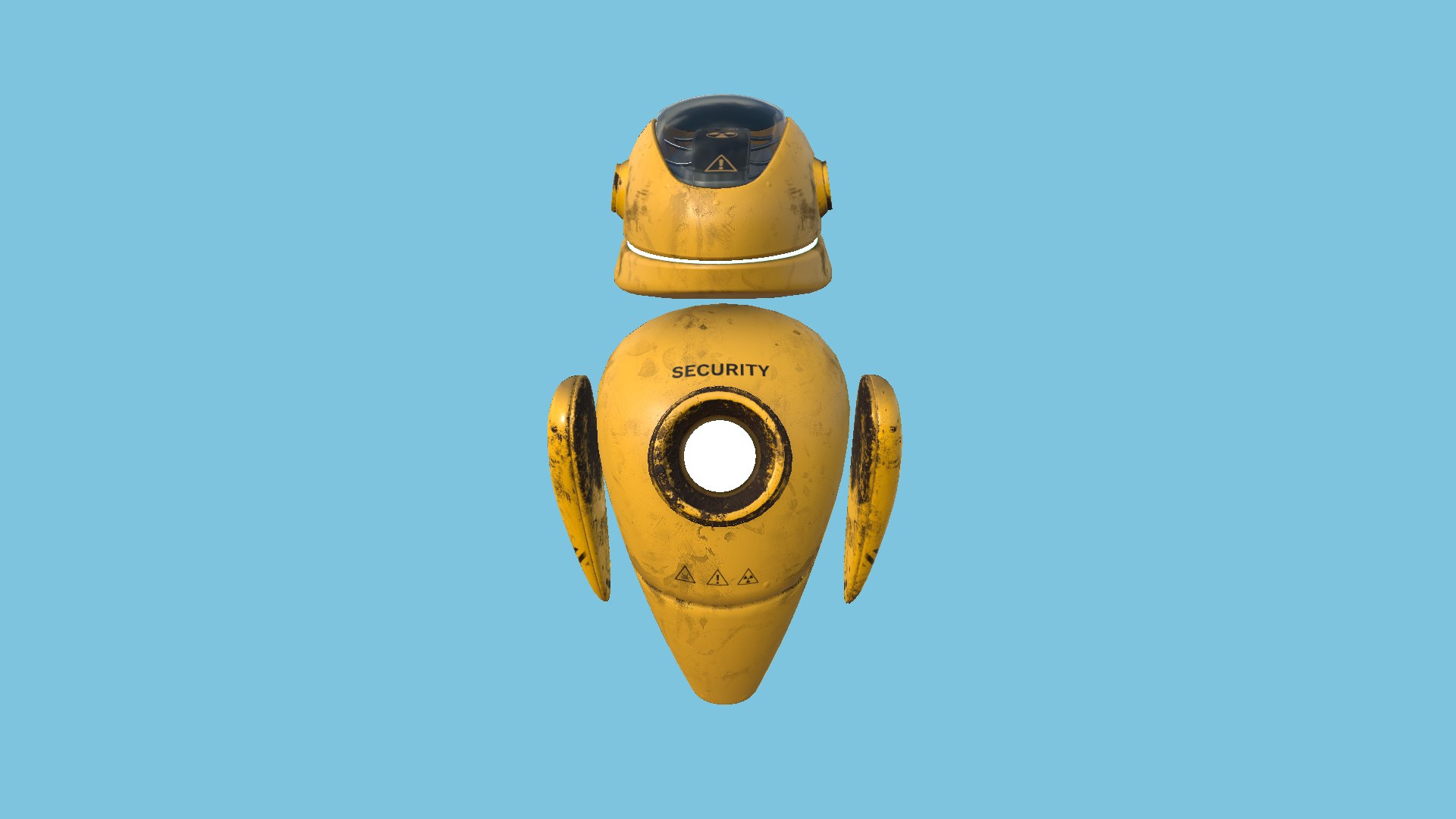 3D Model Flying Robot 07 Security - Character SciFi Design - TurboSquid ...