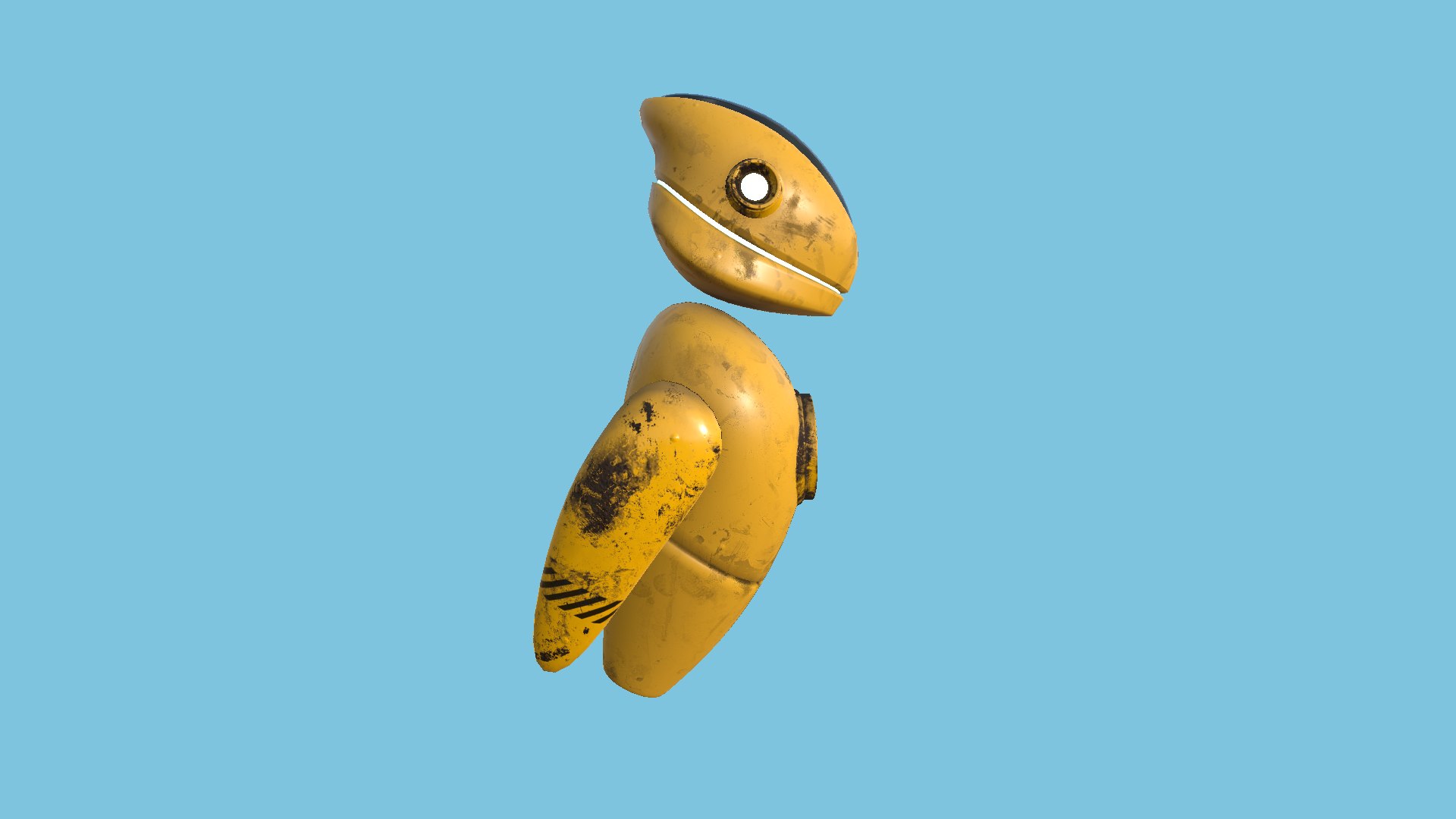 3D Model Flying Robot 07 Security - Character SciFi Design - TurboSquid ...