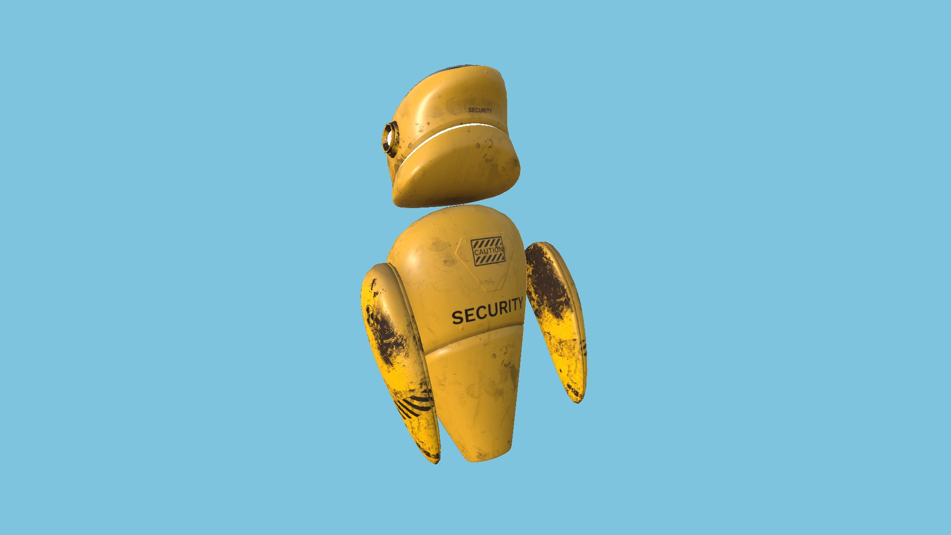 3D Model Flying Robot 07 Security - Character SciFi Design - TurboSquid ...