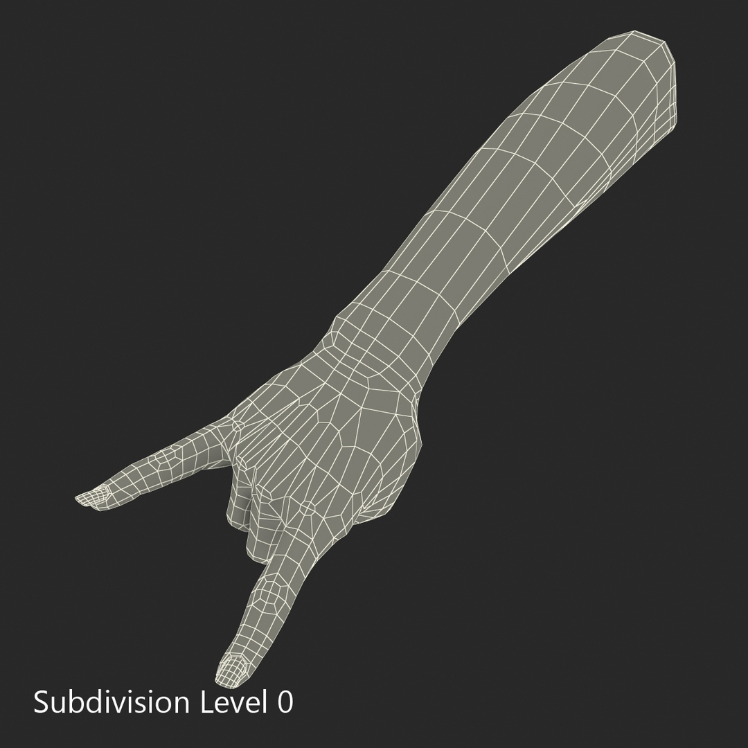 female hand 2 rock 3ds