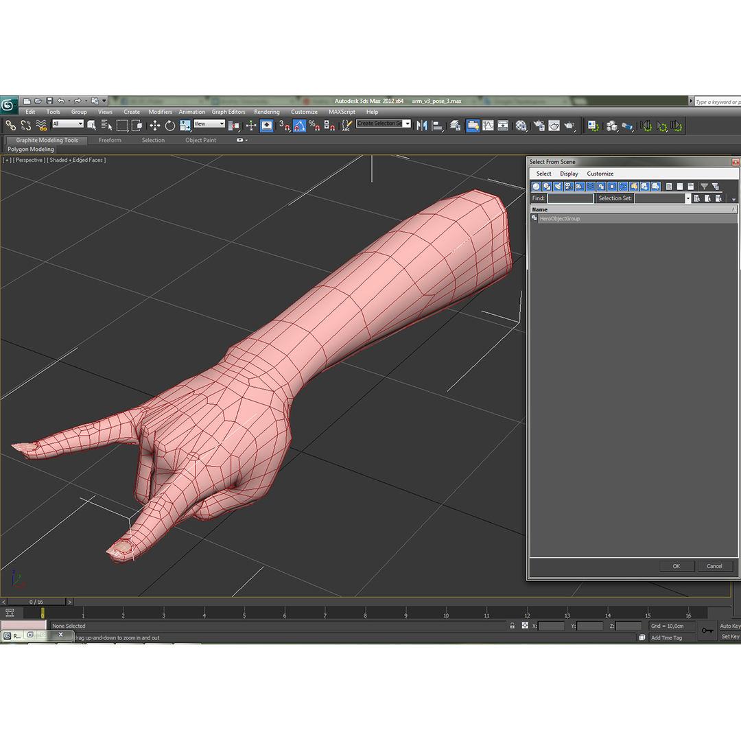 female hand 2 rock 3ds