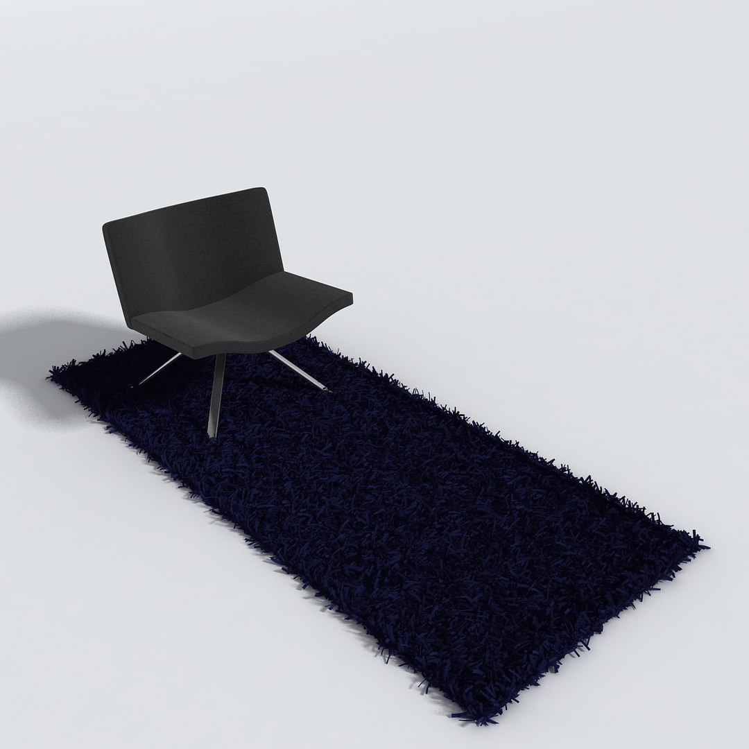 3d Model Fluffy Rugs Fur Hair