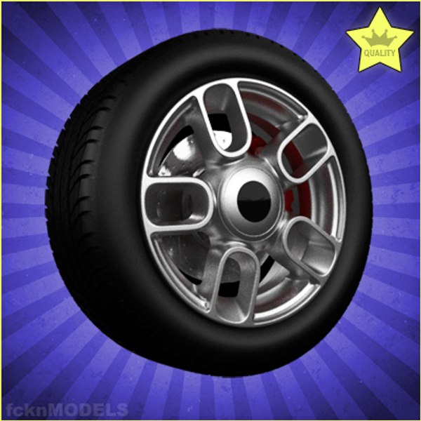 car wheel 3d 3ds