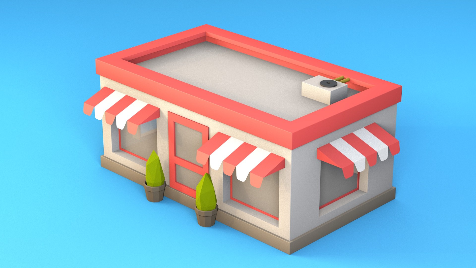 Store Market 3D Model - TurboSquid 1410345
