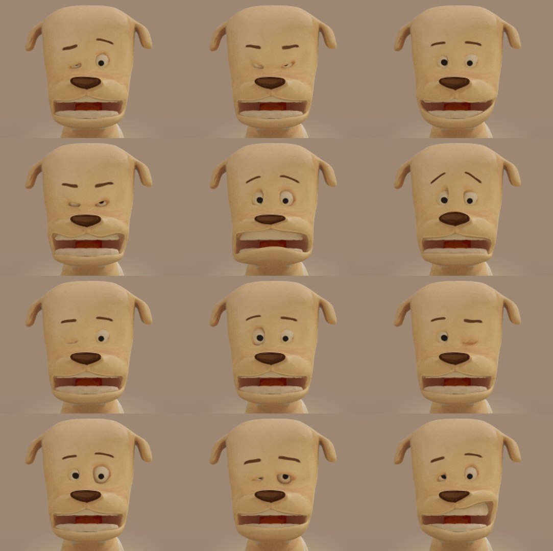 Obj Dog Cartoon Toon