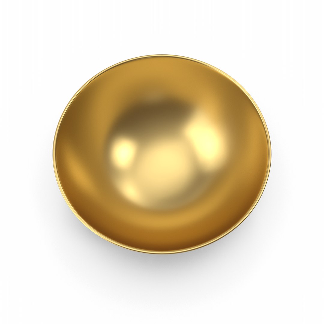 Gold Bowl 3D Model - TurboSquid 1845384