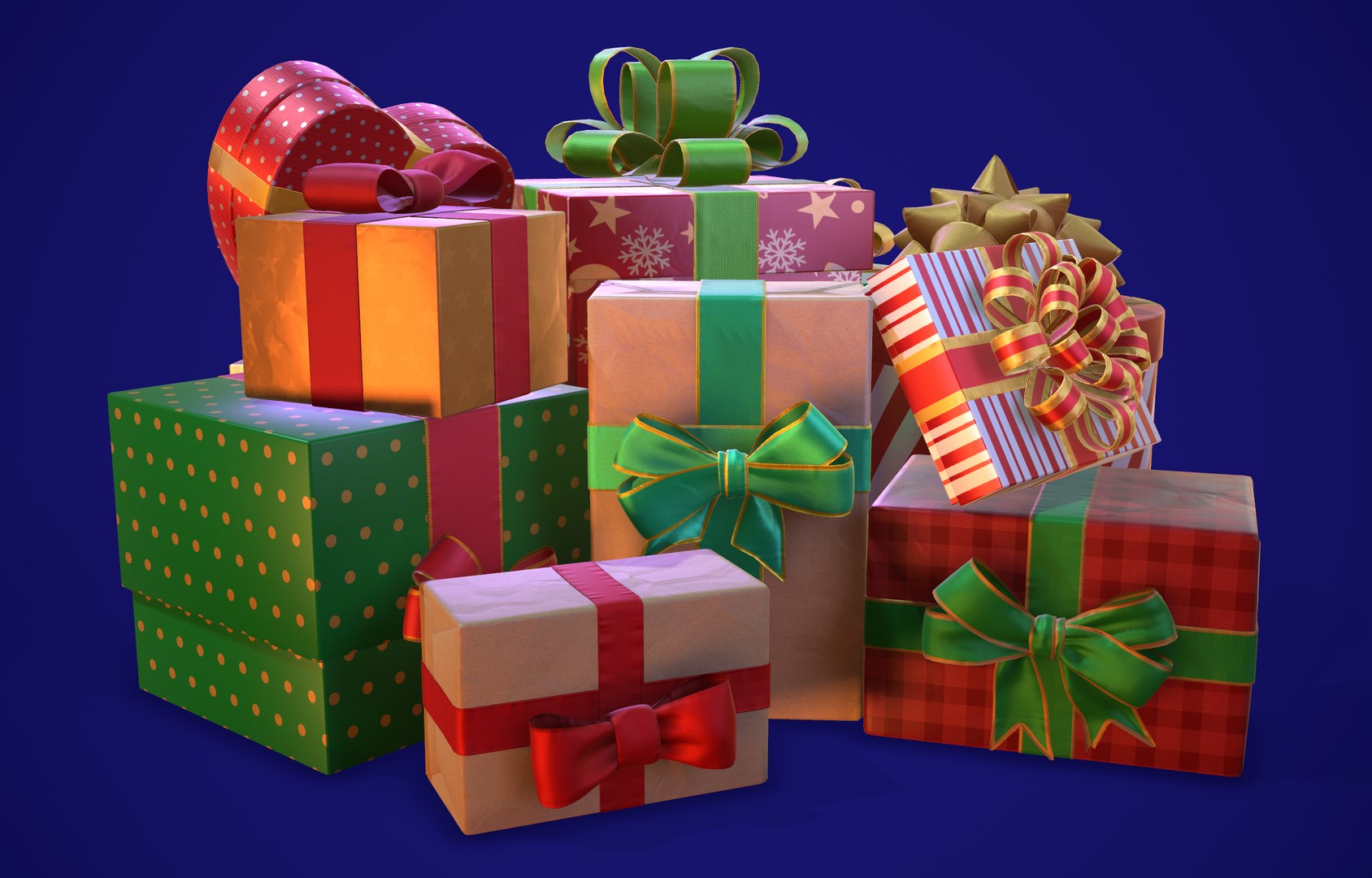 3D Gift Box Christmas Collection 4K PBR Model - TurboSquid 1976443
