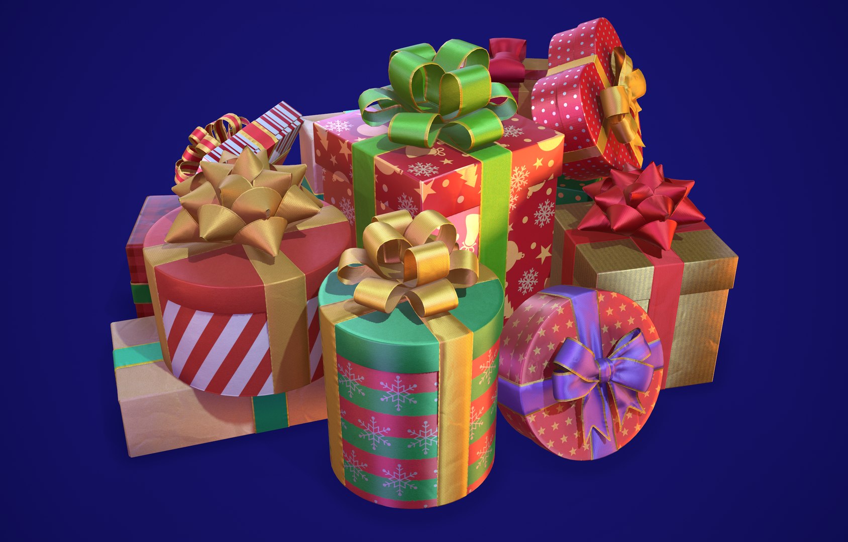 3D Gift Box Christmas Collection 4K PBR Model - TurboSquid 1976443