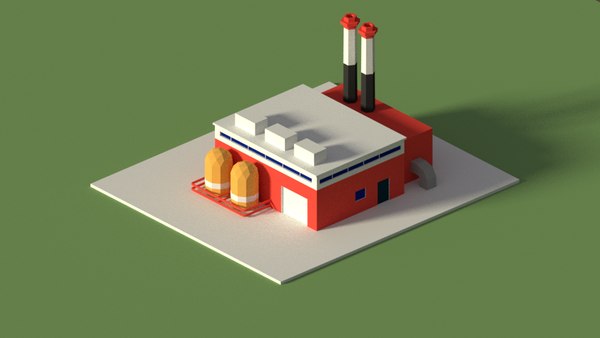 낮은 폴 리 팩토리 3D 모델 - TurboSquid 1275616