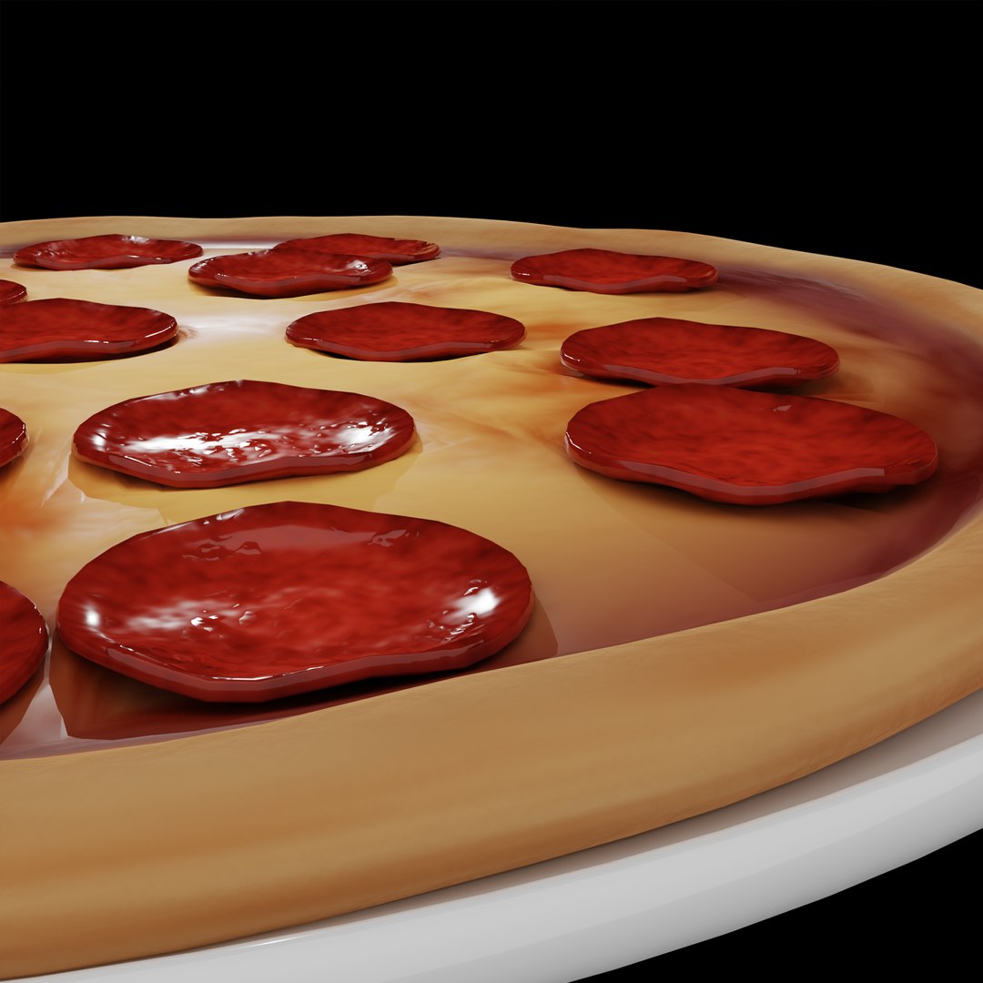 Pepperoni Pizza 3D Model - TurboSquid 2126010