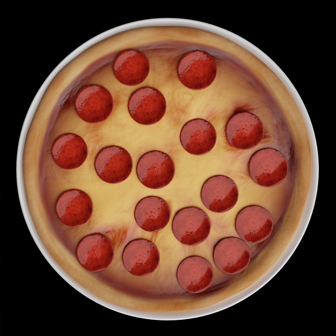 Pepperoni Pizza 3D Model - TurboSquid 2126010