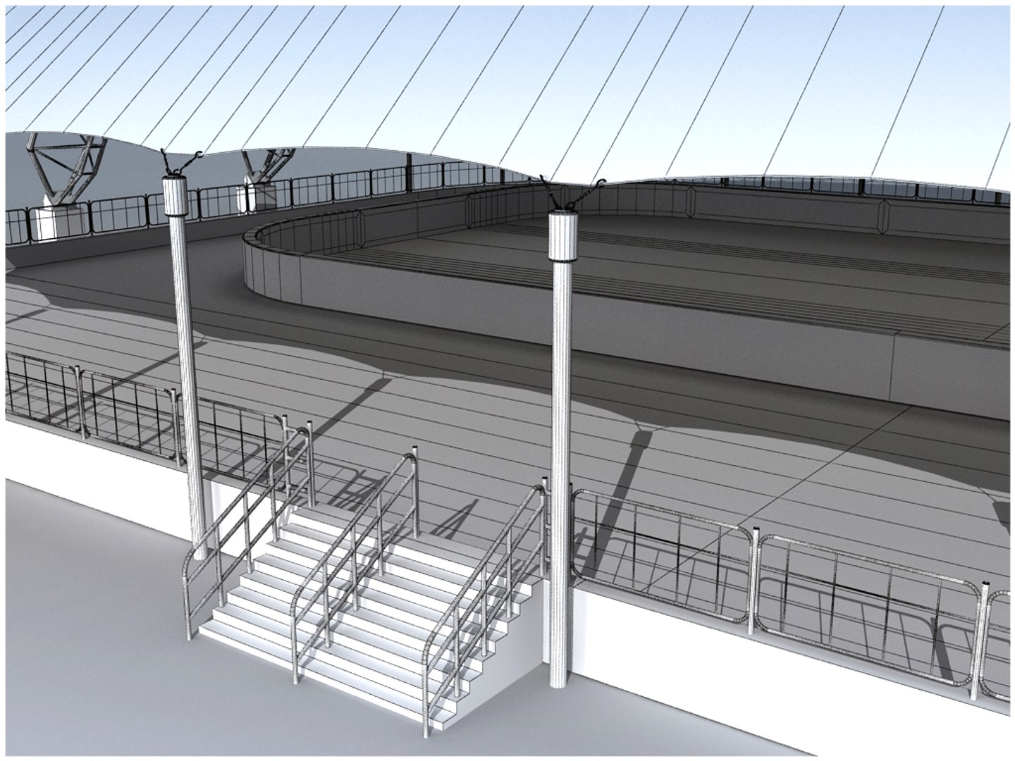 Generic Arena Outdoor Cover 3d Model