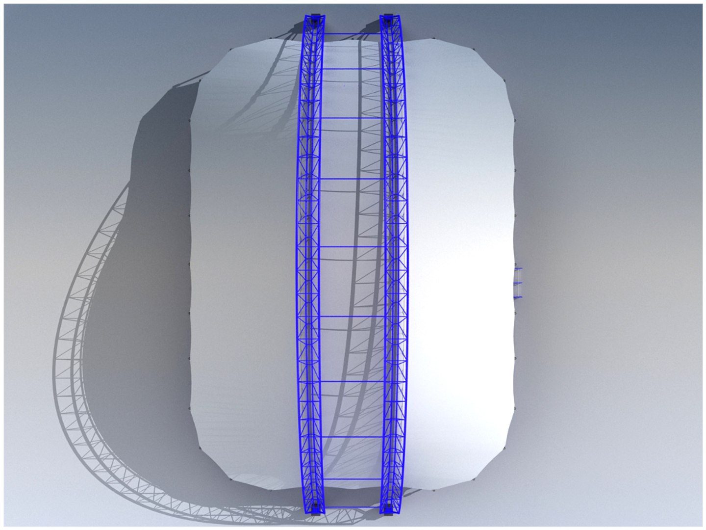 Generic Arena Outdoor Cover 3d Model