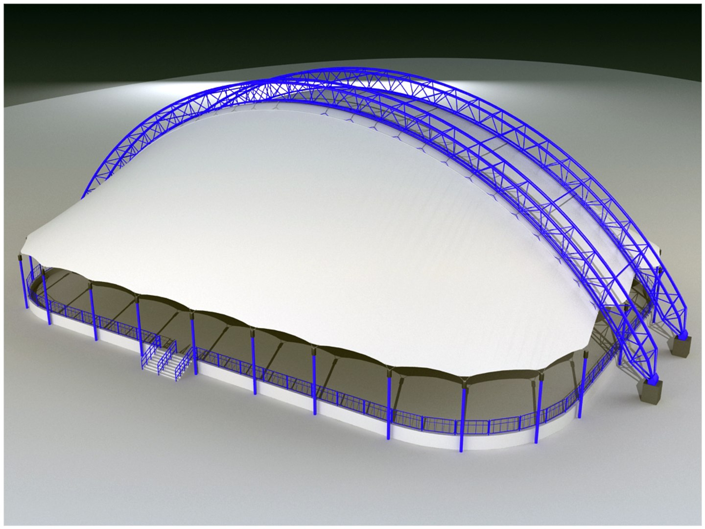 Generic Arena Outdoor Cover 3d Model