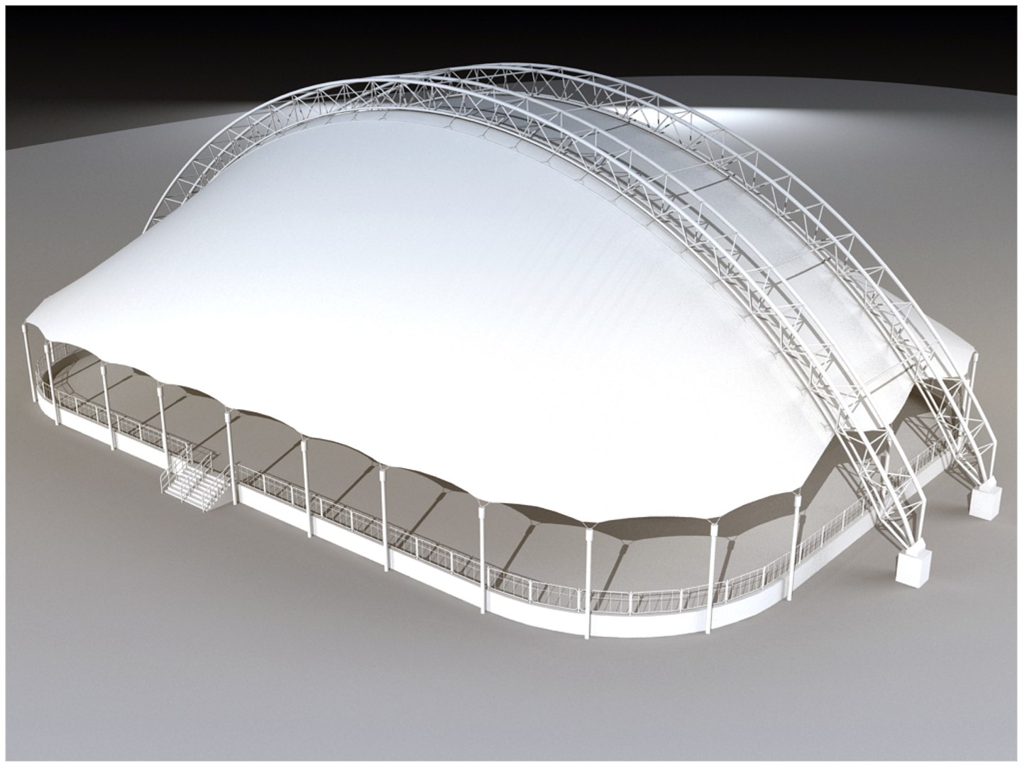 Generic Arena Outdoor Cover 3d Model