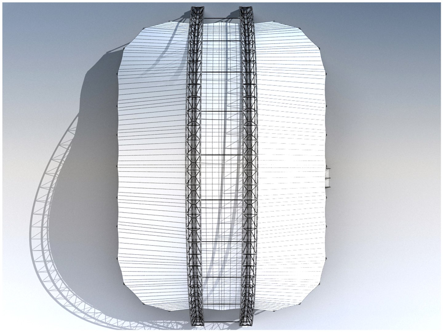 Generic Arena Outdoor Cover 3d Model