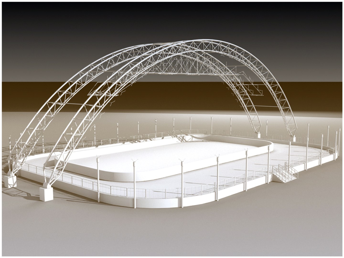 Generic Arena Outdoor Cover 3d Model