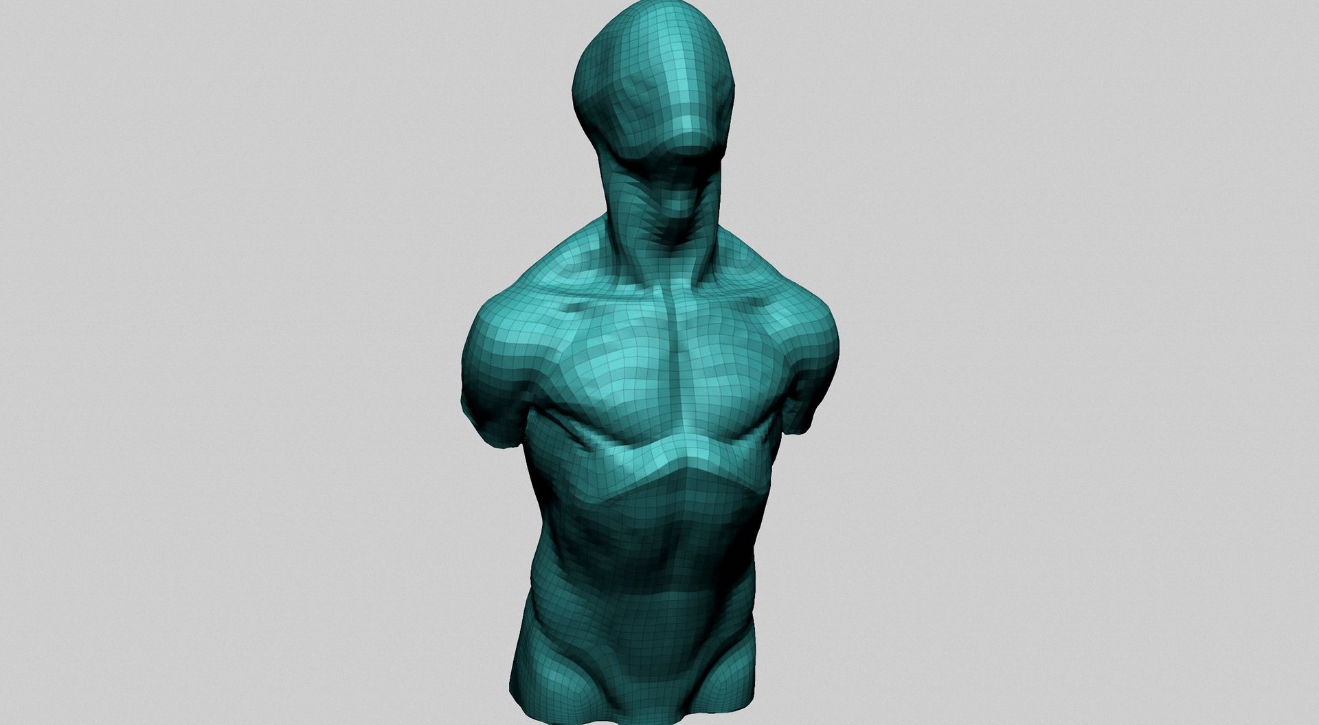 3D Model Base Male Torso C - TurboSquid 2198893