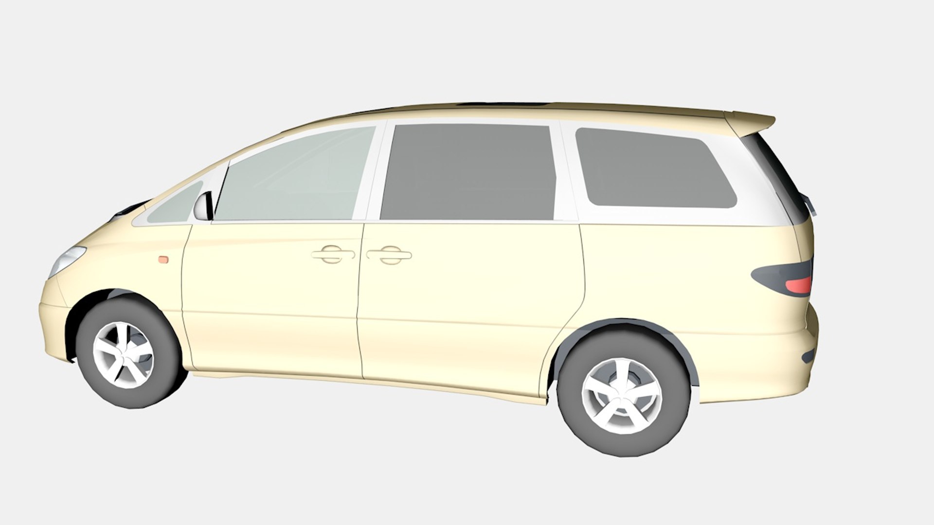 3d Toyota Previa Model