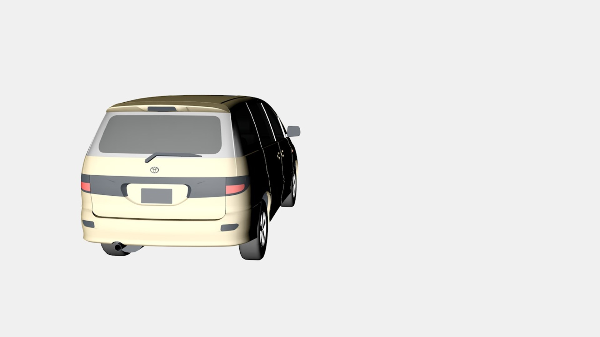 3d Toyota Previa Model