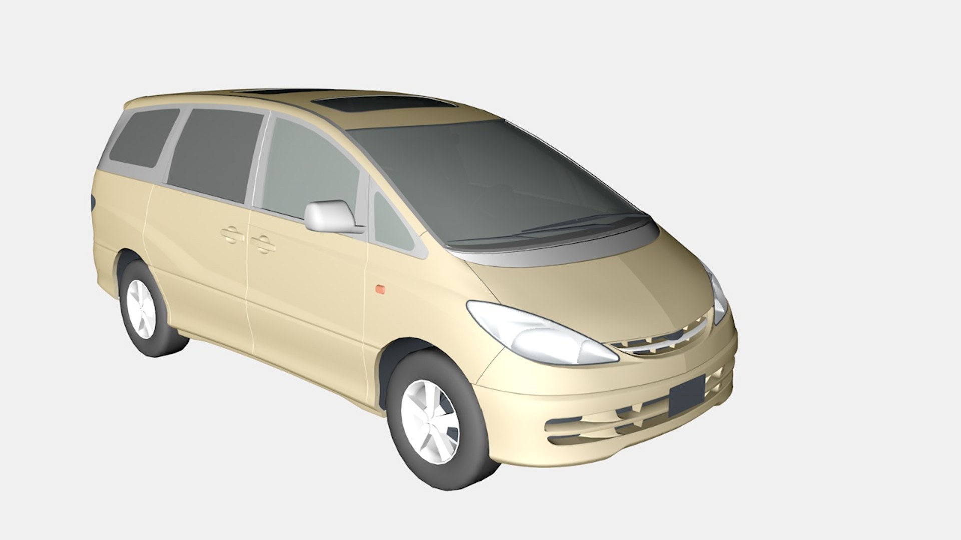 3d Toyota Previa Model