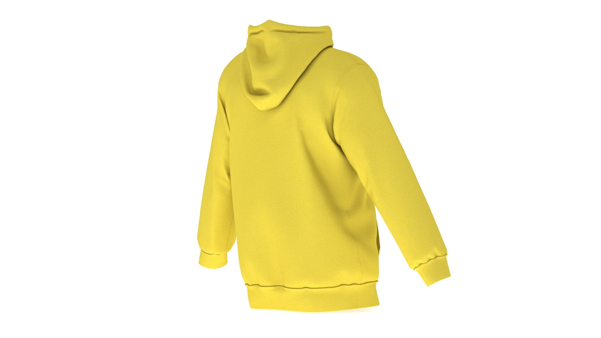 Hoodie Generic Yellow 3D Model - TurboSquid 2140033