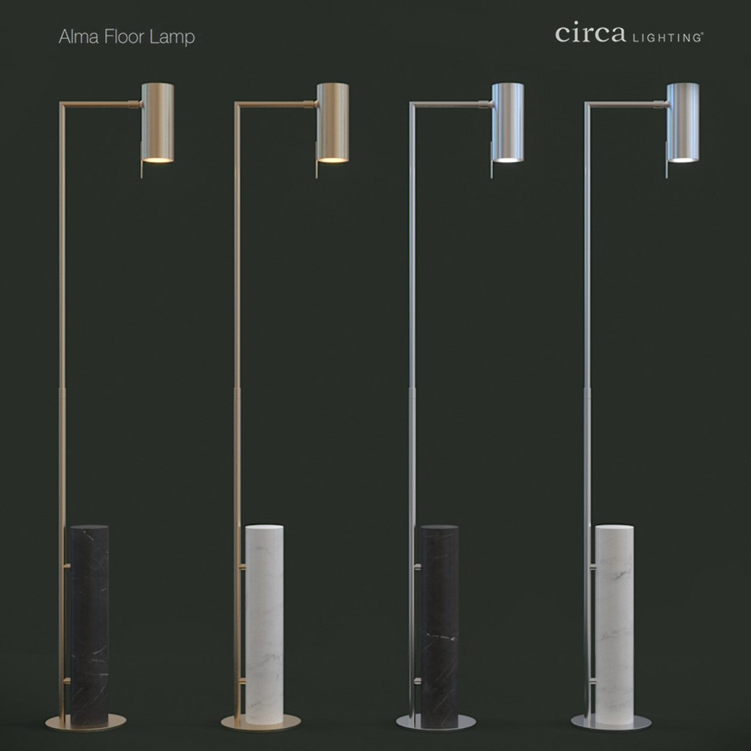 Alma Floor Lamp 3D Model - TurboSquid 1232844