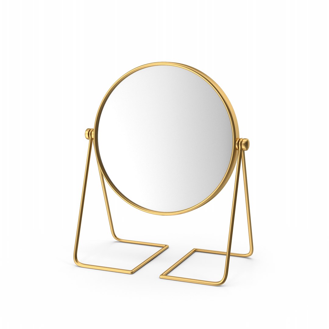 Gold Table Mirror 3D Model - TurboSquid 1903700