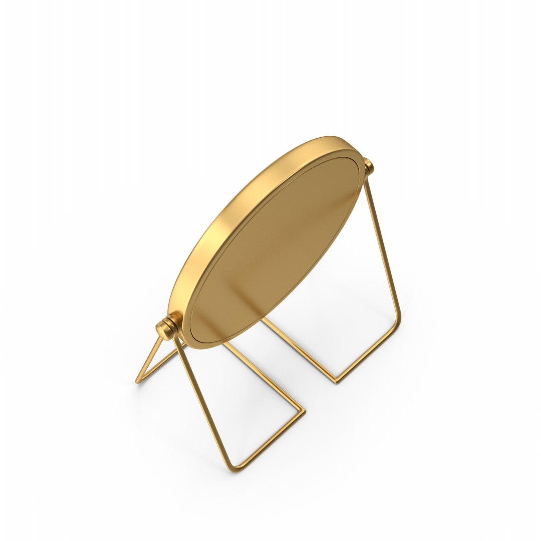 Gold Table Mirror 3D Model - TurboSquid 1903700