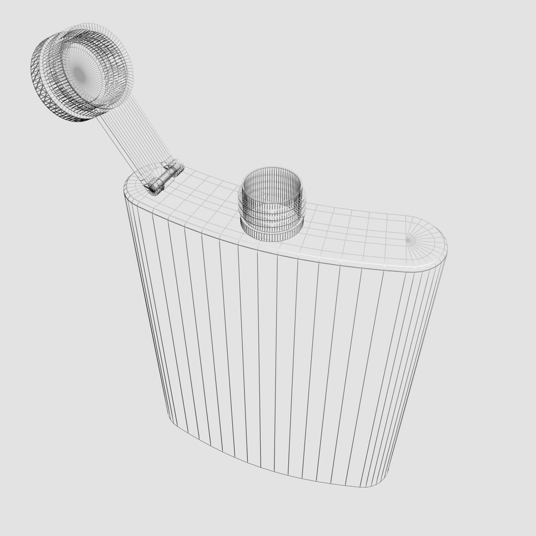 3d flask model