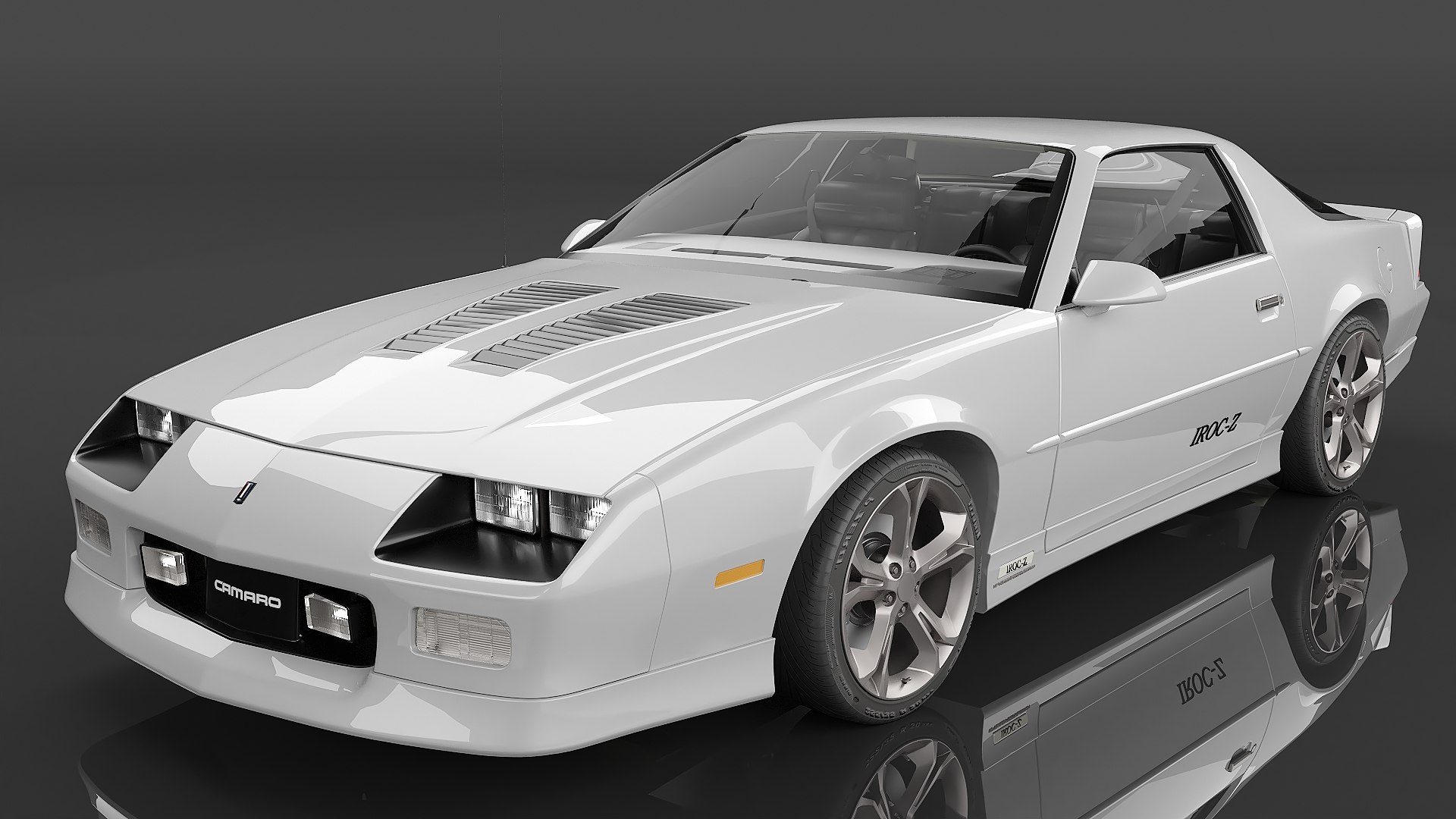 modelo 3d 1990 Chevrolet Camaro IROC-Z - TurboSquid 1954457