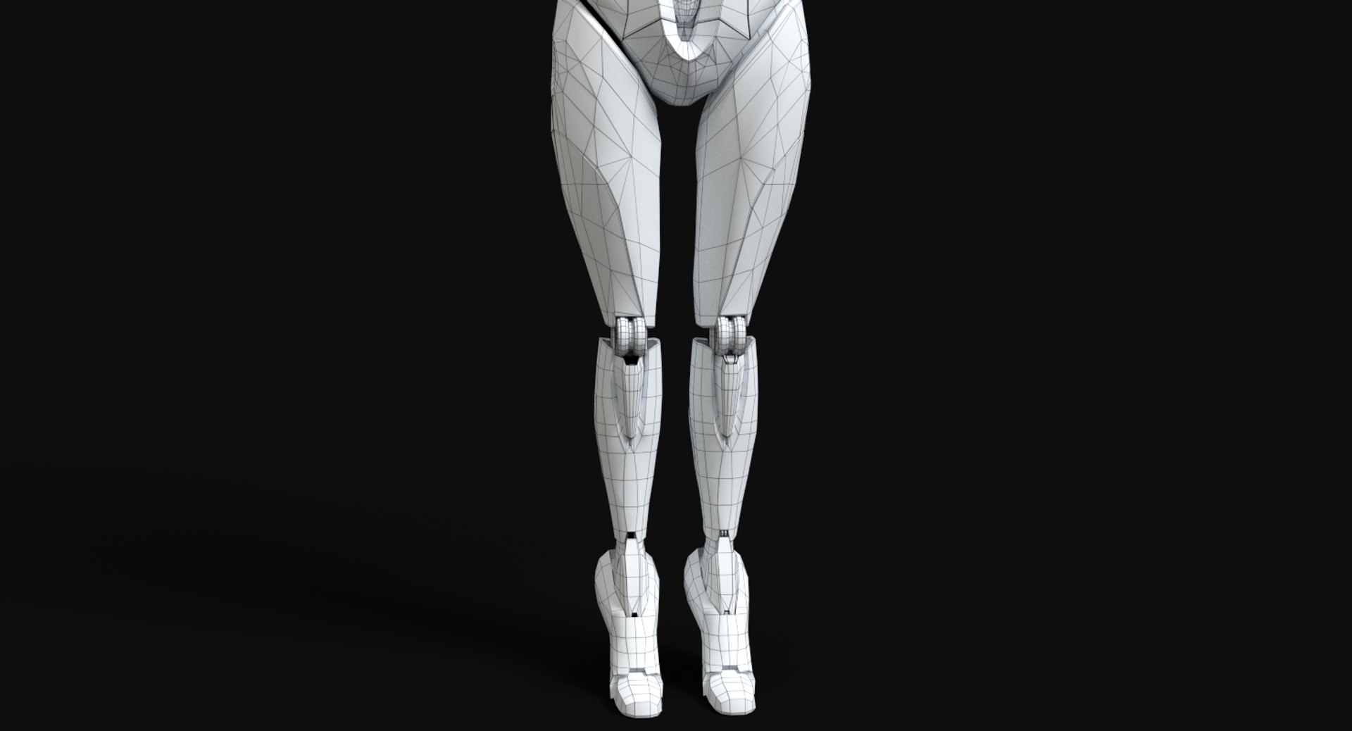 Futuristic Female Robot 3d Max 