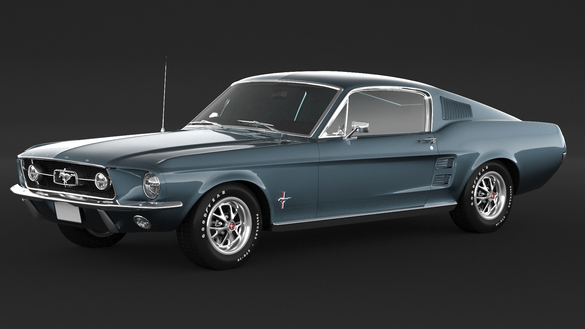 Ford Mustang 1967 Modelo 3D - TurboSquid 1336305