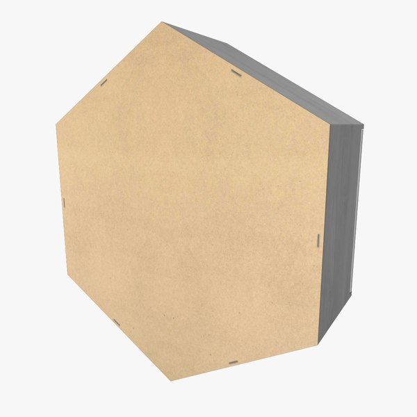 hexagonal wall cabinet 3d model