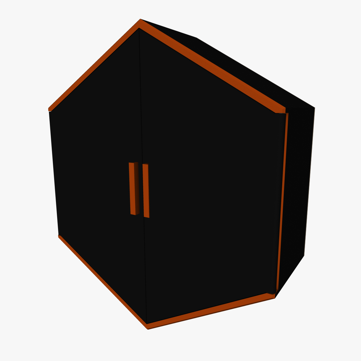 hexagonal wall cabinet 3d model