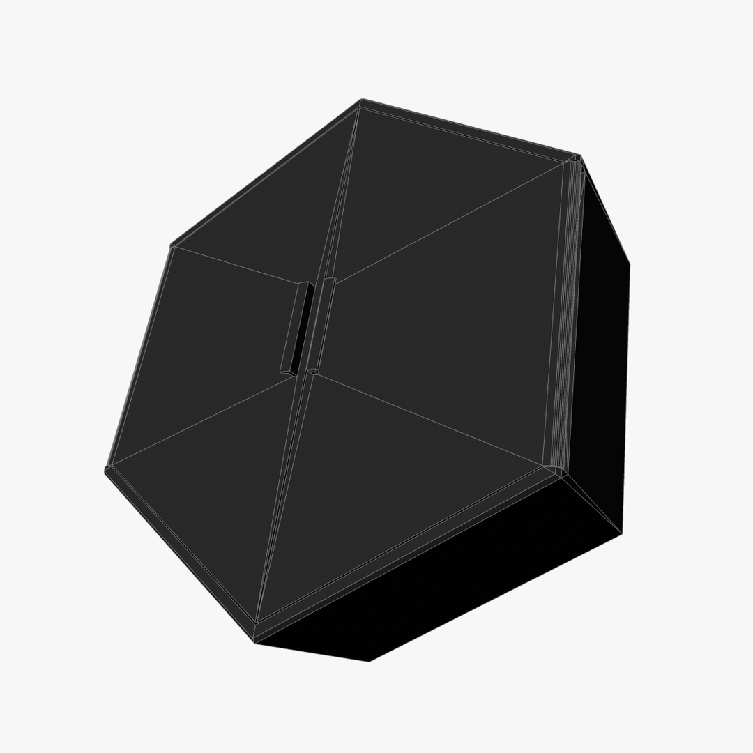 hexagonal wall cabinet 3d model
