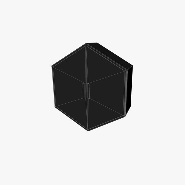 hexagonal wall cabinet 3d model