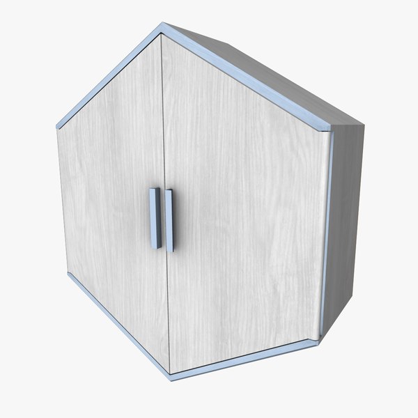 hexagonal wall cabinet 3d model