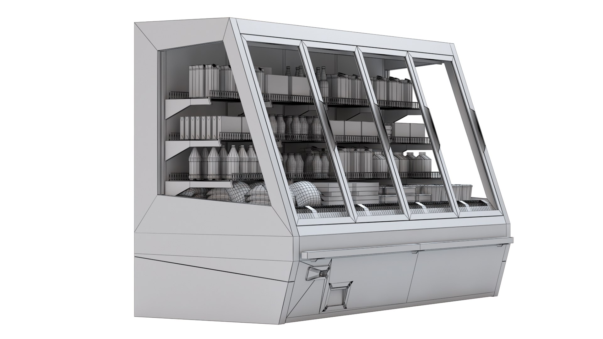 3D Refrigerated Display Case model - TurboSquid 1769089