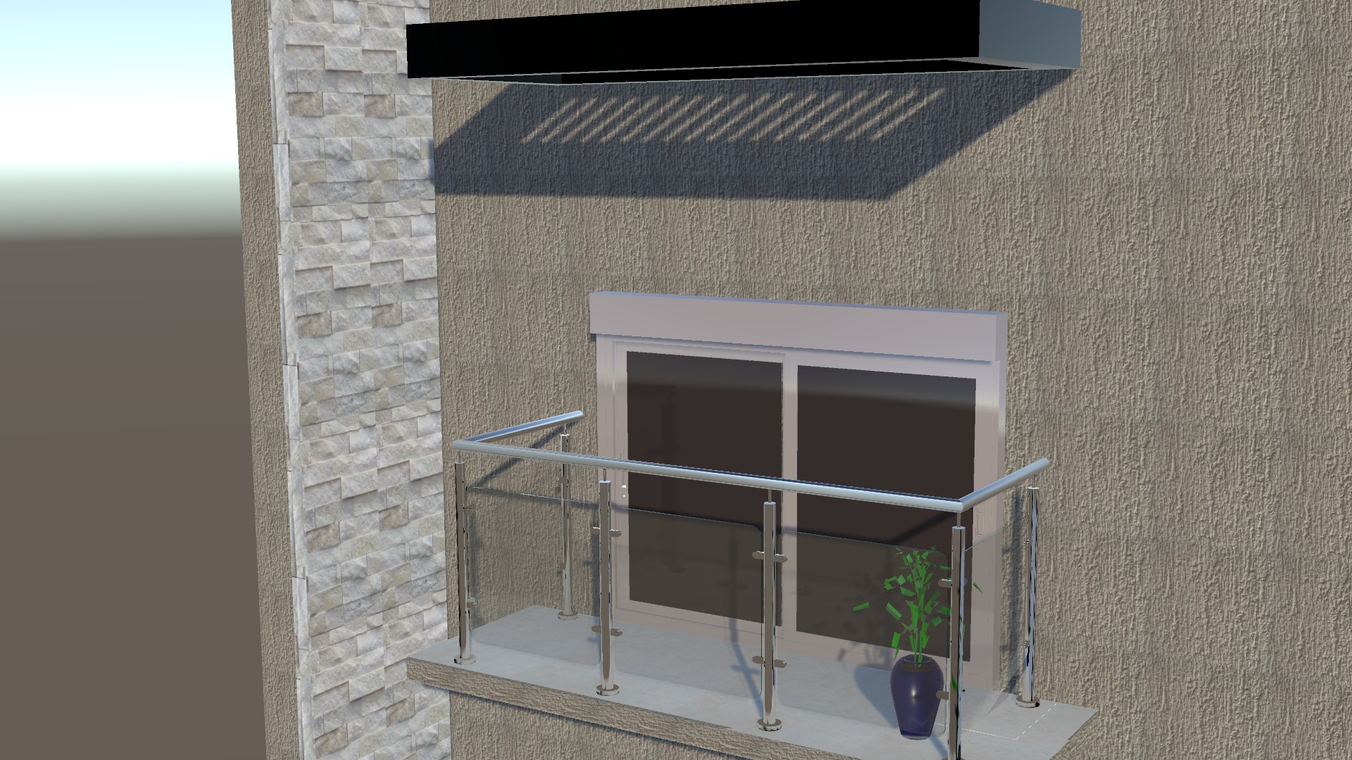 3D model balcony railing - TurboSquid 1705401