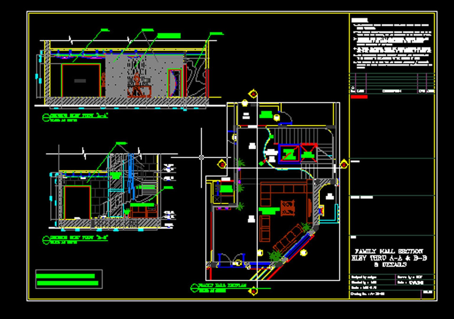 Modern Living Room Autocad Drawings 3D Model - TurboSquid 1338485