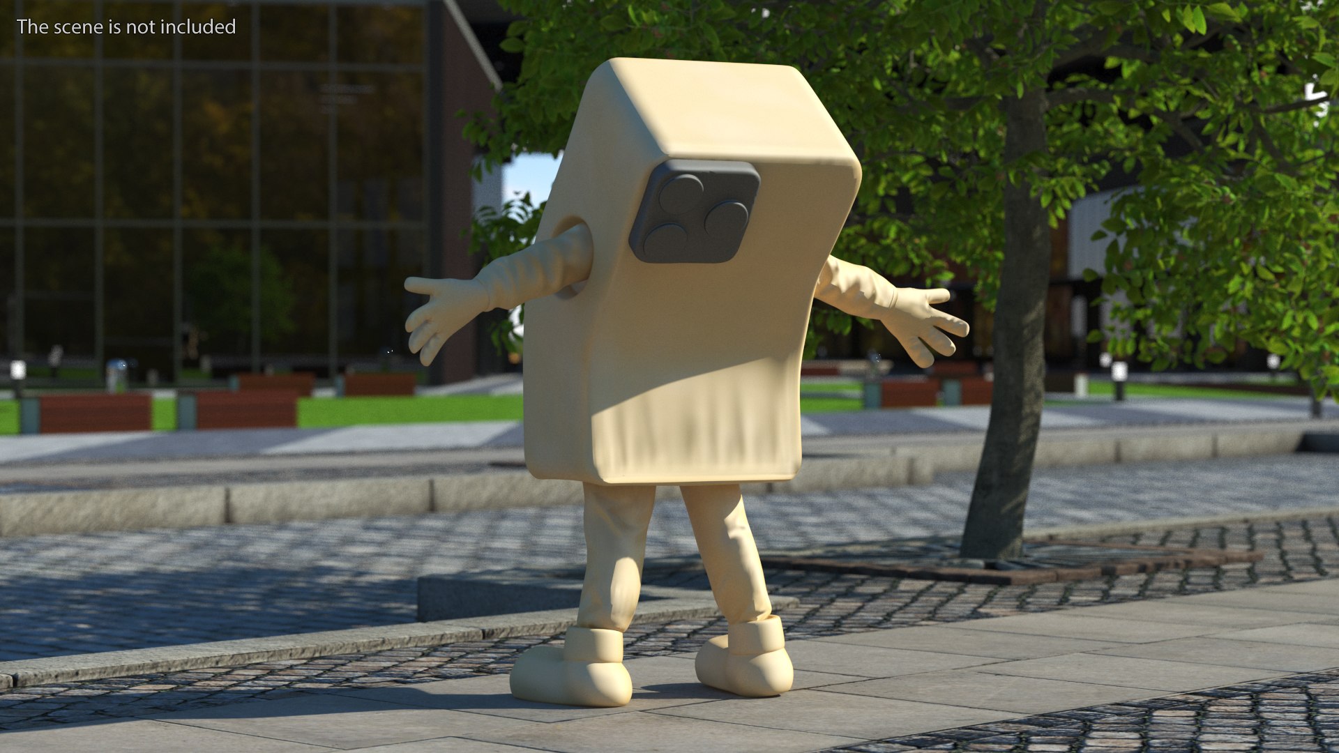 Mobile IPhone Mascot Golden Happy Pose 3D Model - TurboSquid 2059812