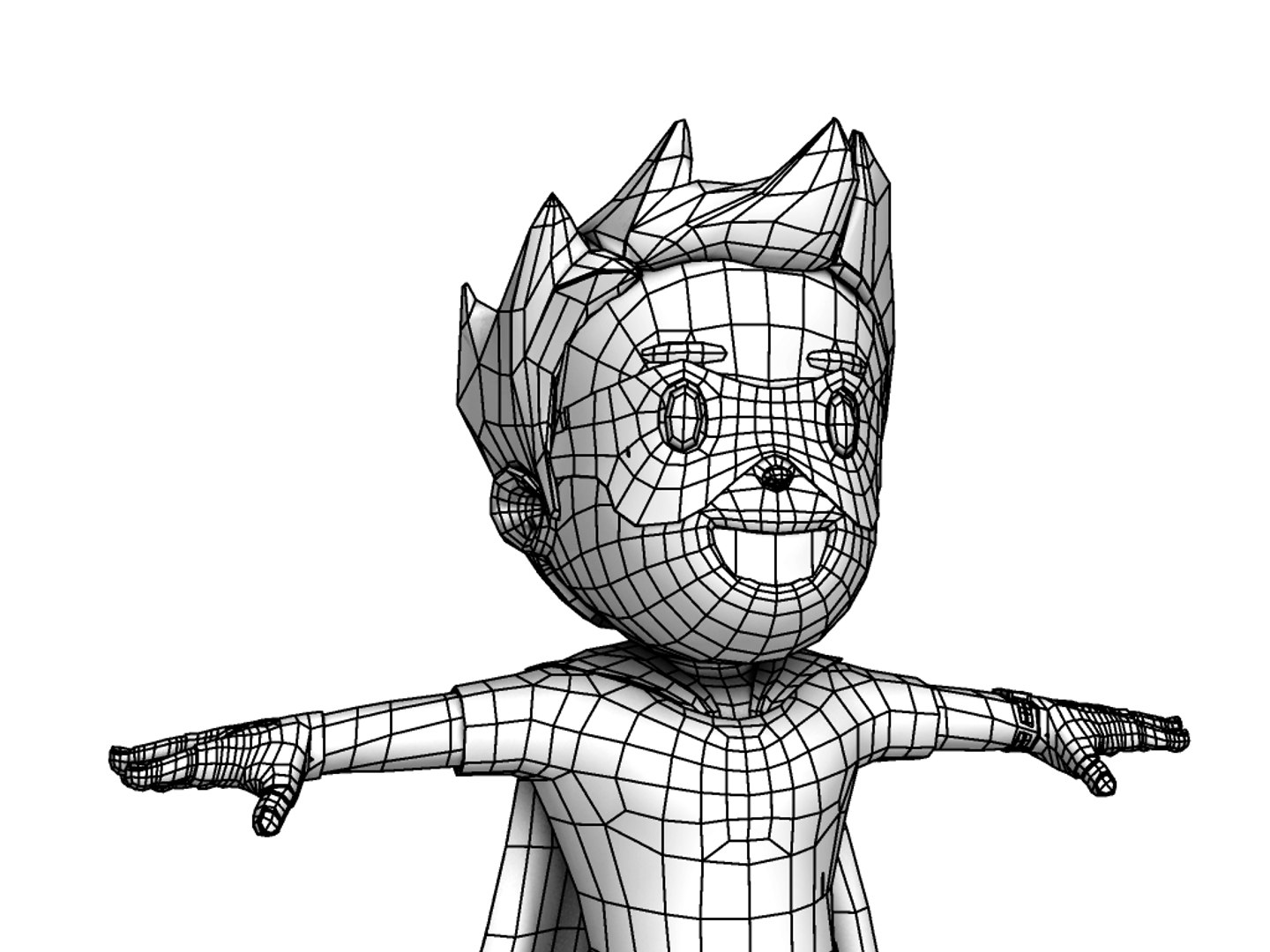 3d Super Hero Cartoon Character Model