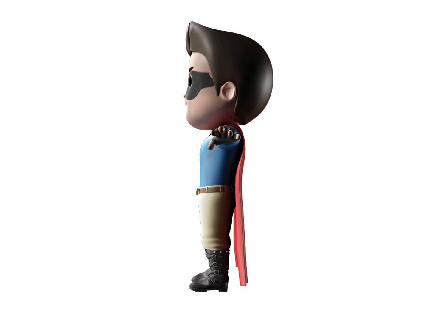 3d Super Hero Cartoon Character Model