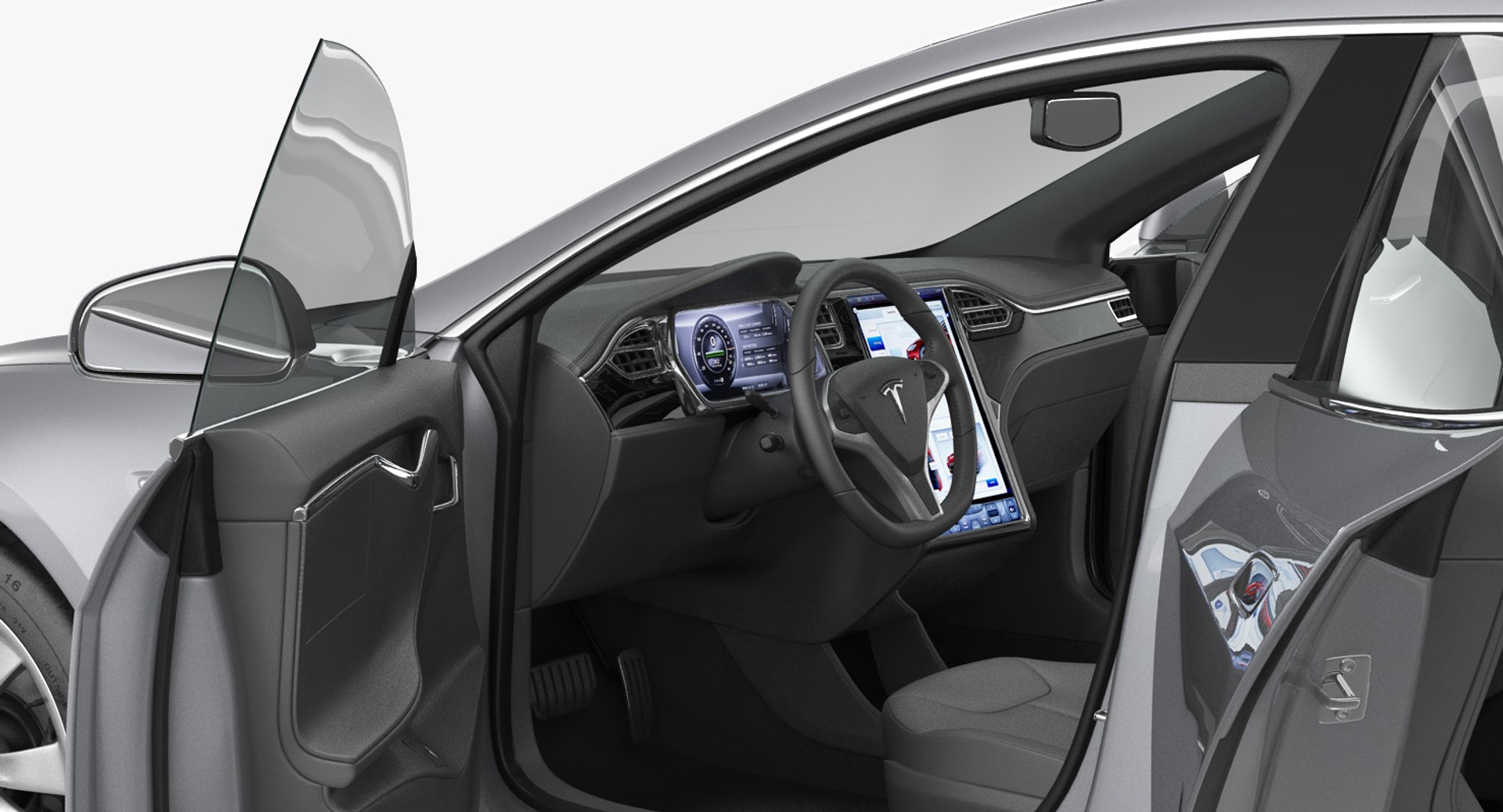 Tesla S 75d 2015 Model - TurboSquid 1151596