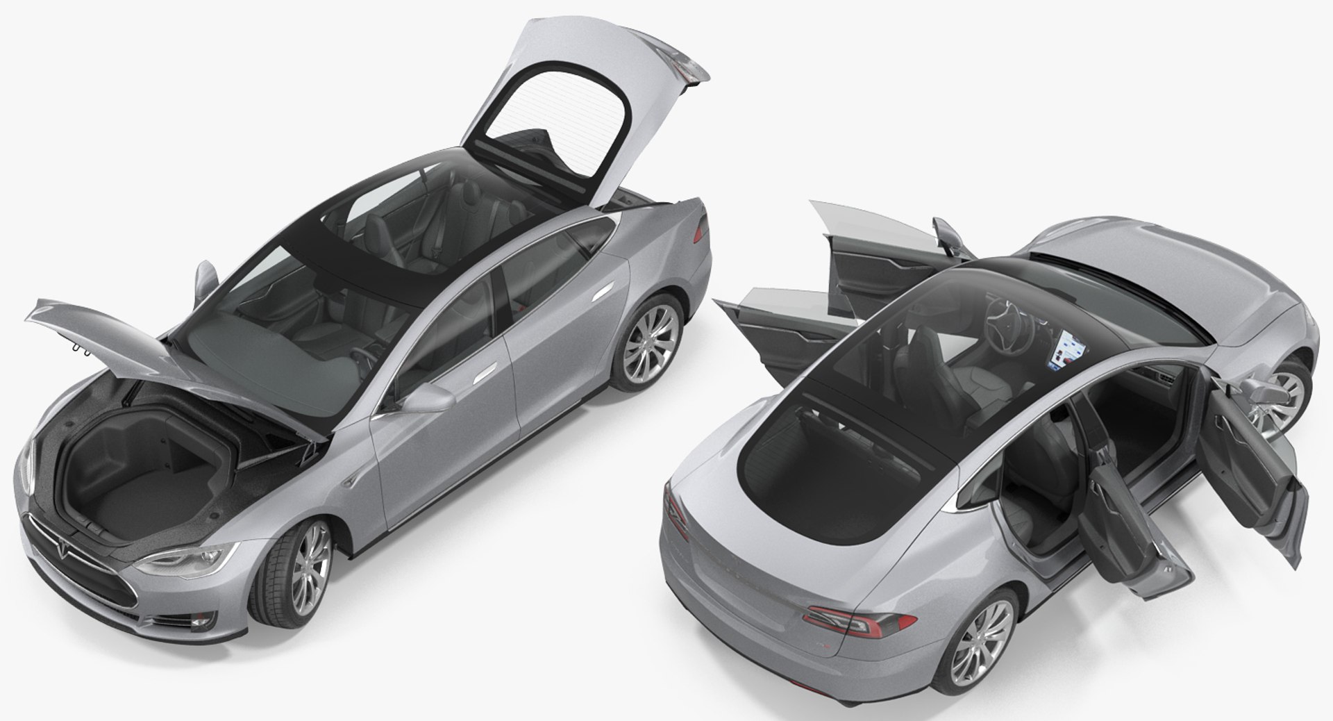 Tesla S 75d 2015 Model - TurboSquid 1151596